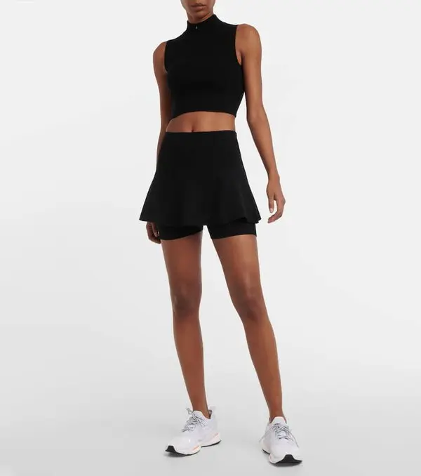 Live The Process Alba Ribbed-knit Skort