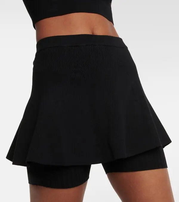 Live The Process Alba Ribbed-knit Skort