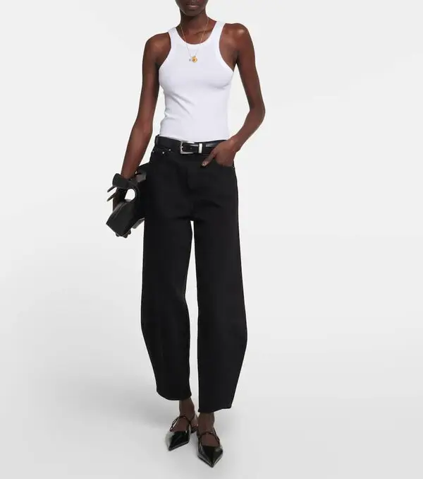 TOTEME Cotton-blend Jersey Tank Top - White