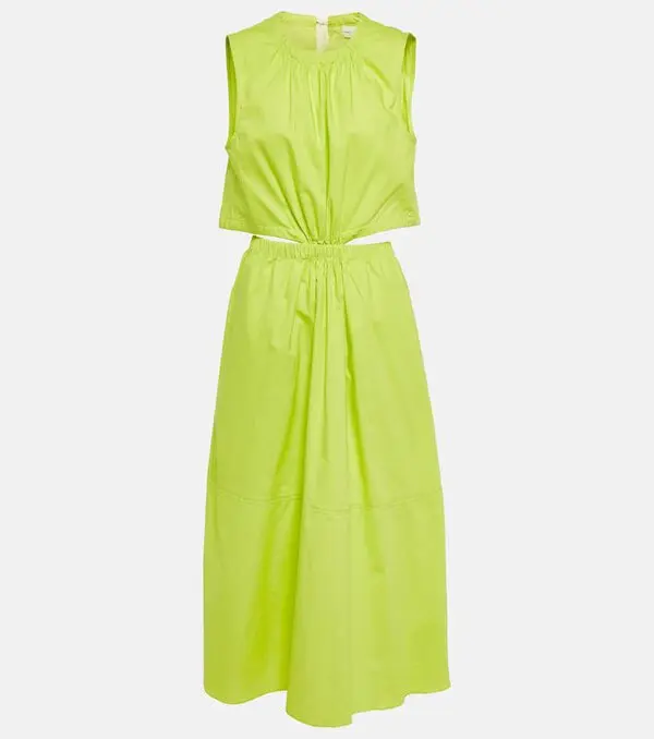 Proenza Schouler White Label Cutout Midi Dress - Green