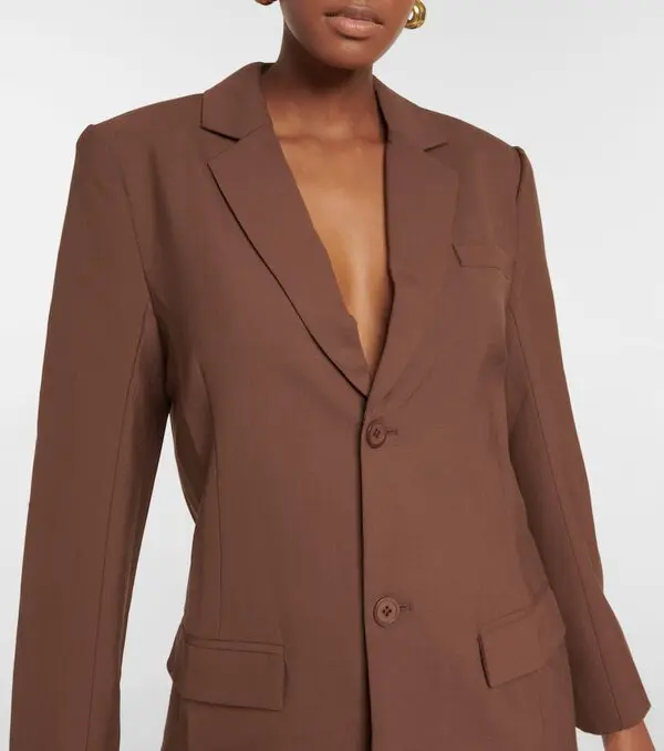 SIR. Single-breasted Wool-blend Blazer