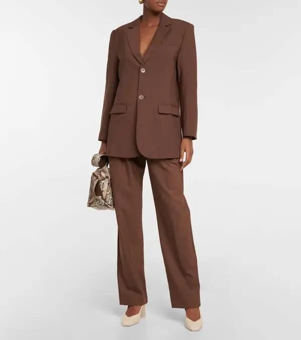 SIR. Single-breasted Wool-blend Blazer