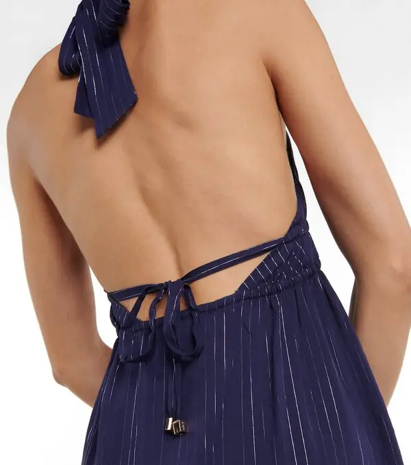 Heidi Klein Striped Halterneck Maxi Dress