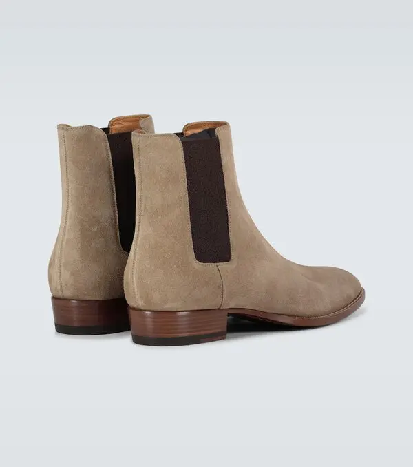 Saint Laurent Wyatt Suede Chelsea Boots