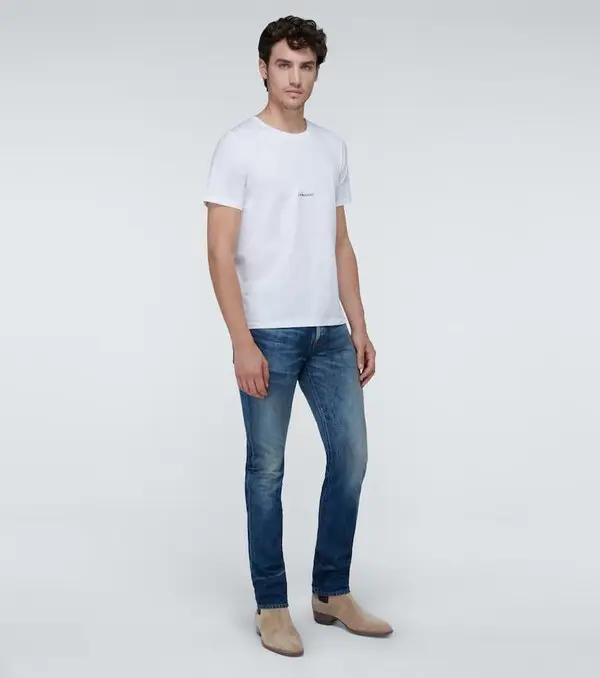 Saint Laurent Wyatt Suede Chelsea Boots