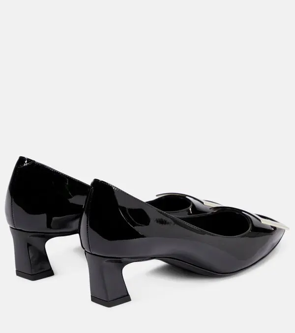 ROGER VIVIER Trompette 45 Patent Leather Pumps