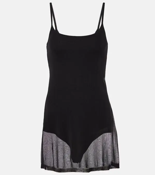 Jacquemus La Robe Maille Roupao Minidress - Black