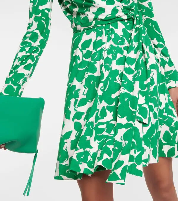 Diane Von Furstenberg Didi Floral Mini Wrap Dress