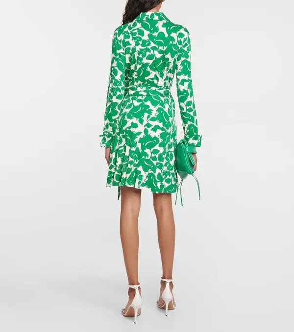 Diane Von Furstenberg Didi Floral Mini Wrap Dress