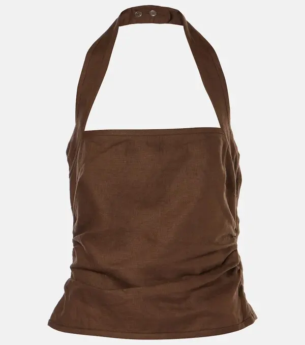 SIR. Jerry Halter Bodice Linen Top