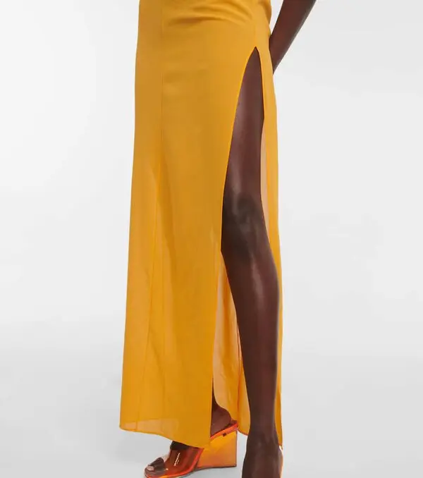 NENSI DOJAKA Cutout Halterneck Maxi Dress