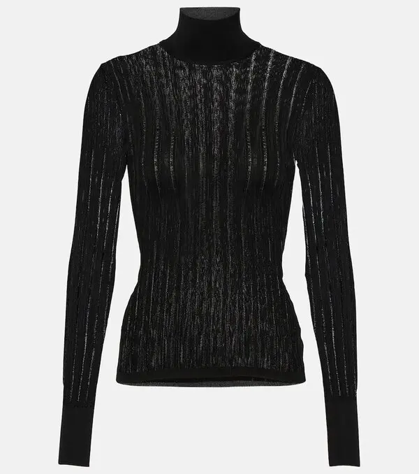 Alaïa Crinoline Turtleneck Sweater