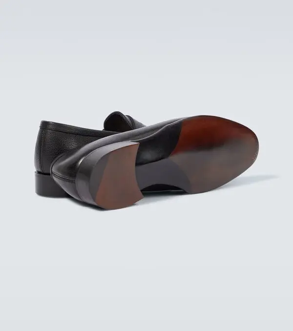 George Cleverley Bradley Ii Leather Penny Loafers