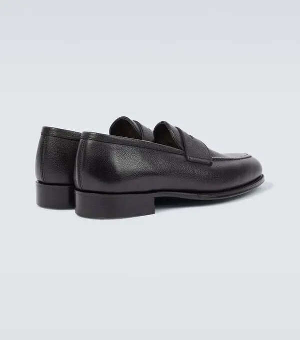 George Cleverley Bradley Ii Leather Penny Loafers