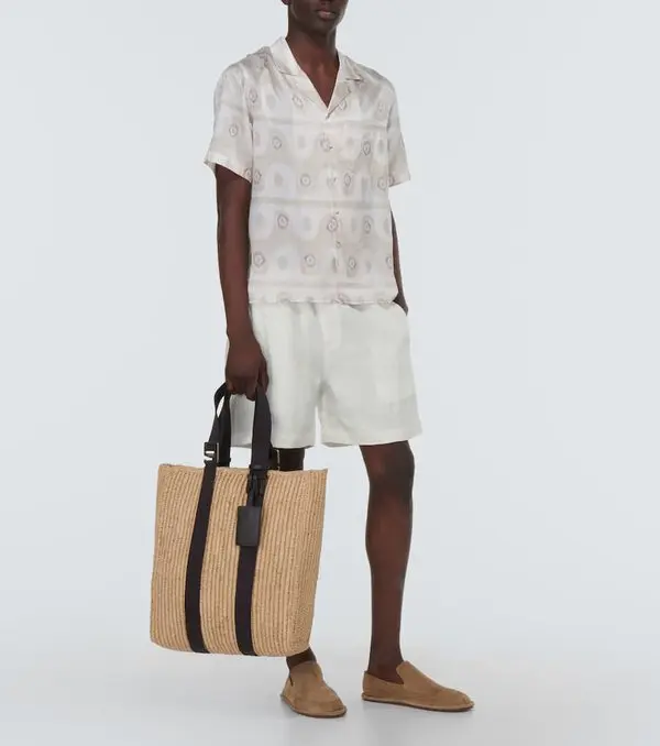 Commas Linen Shorts