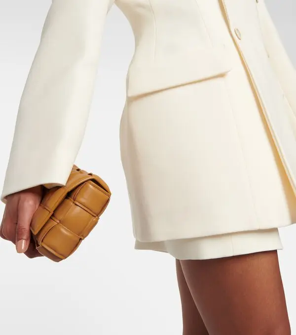 Wardrobe.NYC Contour Double-breasted Wool Blazer - White
