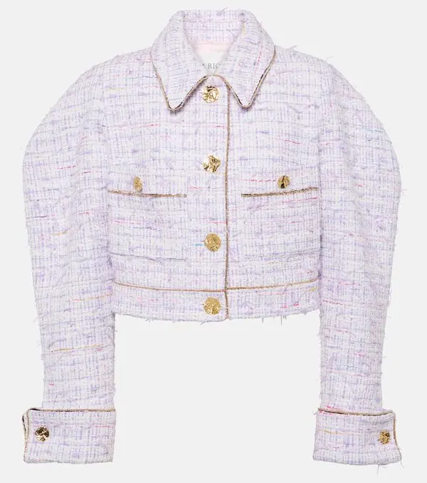 Nina Ricci Cropped Cotton-blend Tweed Jacket
