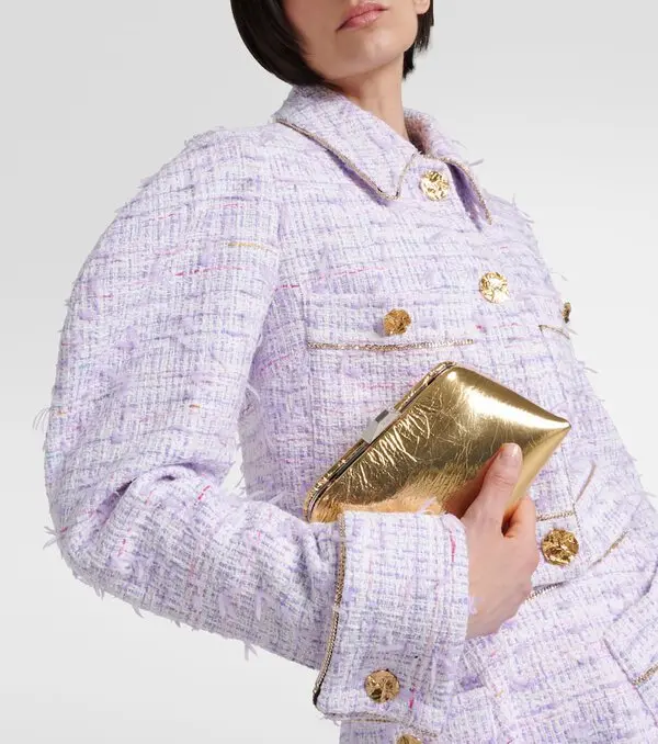 Nina Ricci Cropped Cotton-blend Tweed Jacket
