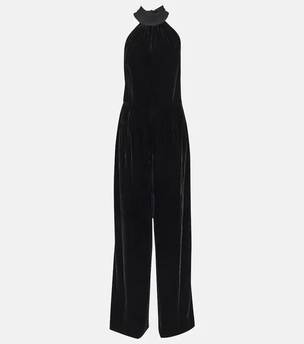 Staud Andress Halterneck Jumpsuit - Black