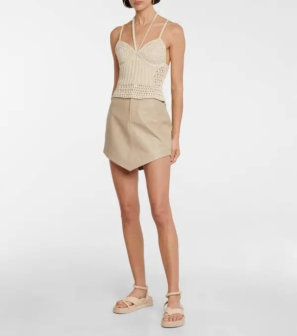 Simkhai Ralia Crocheted Crop Top