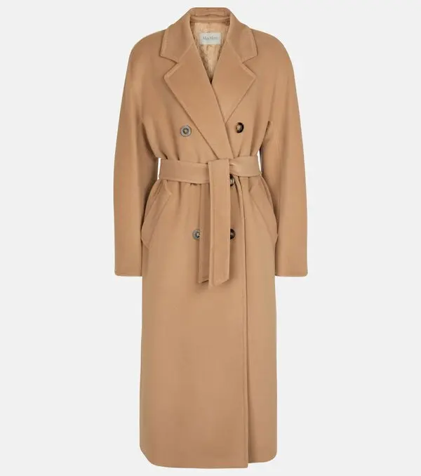 Max Mara Madame Wool And Cashmere Coat - Brown