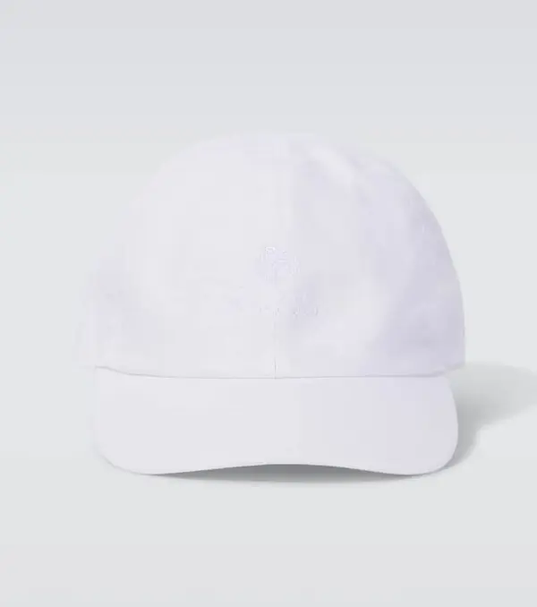 Loro Piana Linen Baseball Cap - White