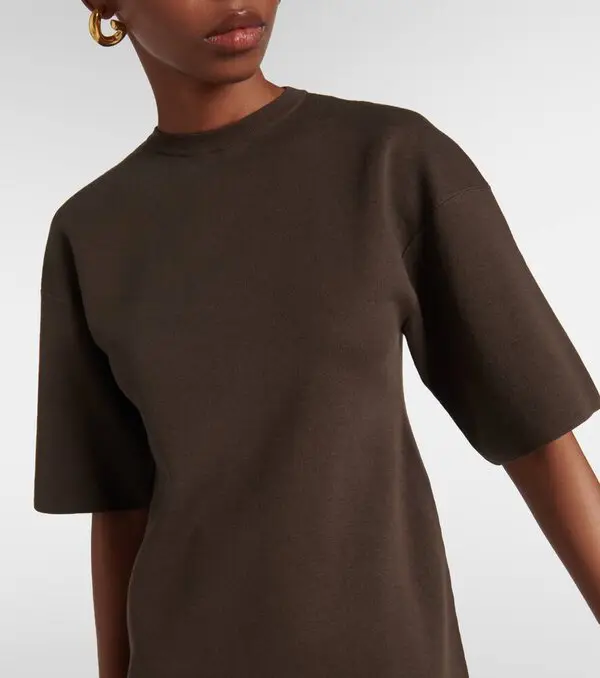FFORME Dwyn Wool And Cotton-blend T-shirt