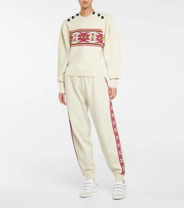 Isabel Marant Ekira Jacquard Track Pants