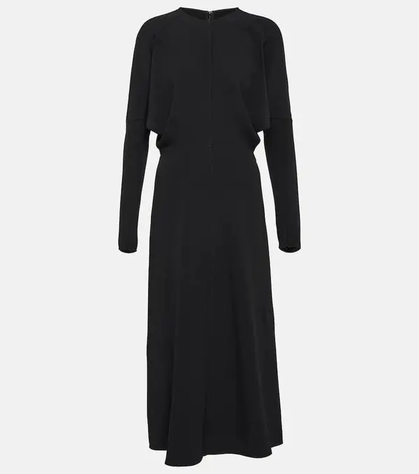 Victoria Beckham Cady Midi Dress - Black