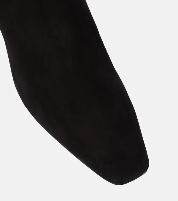 TOTEME 50 Suede Ankle Boots - Black