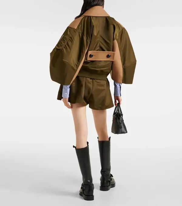 Sacai Wool And Twill Jacket
