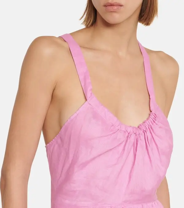 LEE MATHEWS Ali Linen Maxi Dress