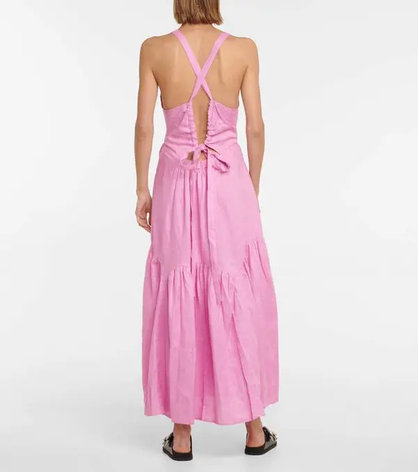 LEE MATHEWS Ali Linen Maxi Dress