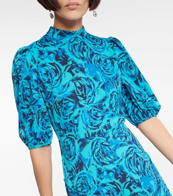 Diane Von Furstenberg Nella Crepe Midi Dress
