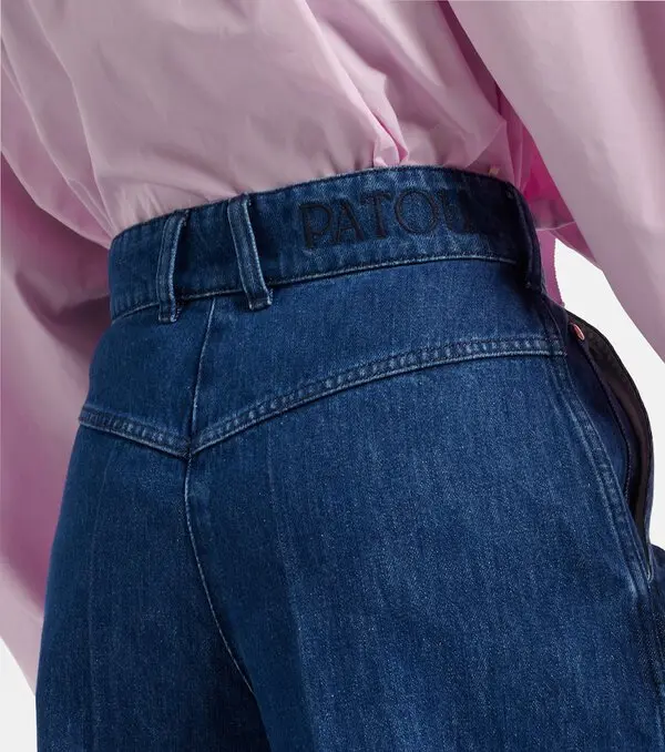 PATOU High-rise Wide-leg Jeans