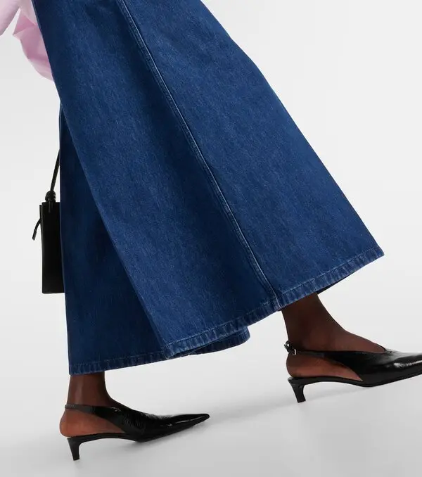 PATOU High-rise Wide-leg Jeans