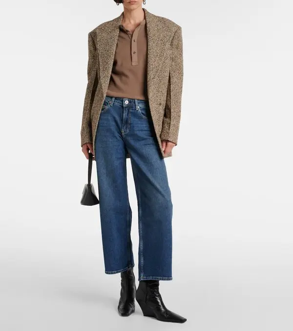 Ag High-rise Wide-leg Jeans