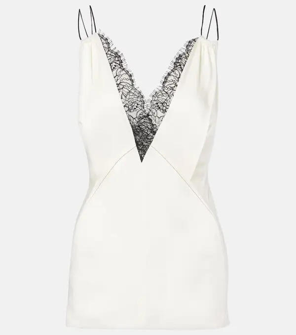 Victoria Beckham Lace-trimmed Camisole