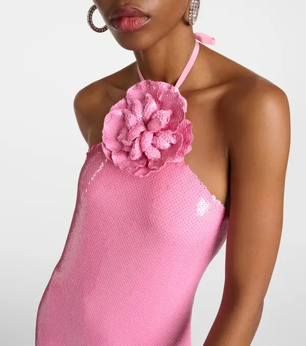 RODARTE Floral-applique Sequin Gown
