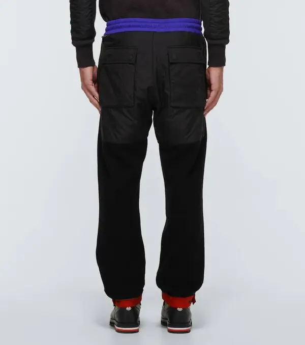Moncler Fleece Wool-blend Pants