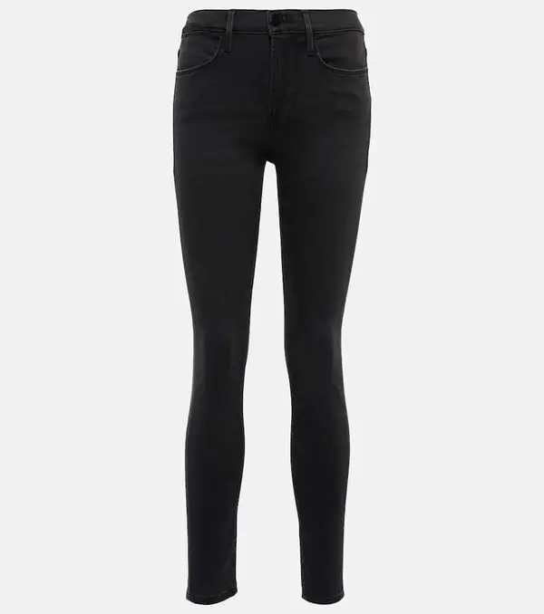 FRAME Le High Skinny Jeans - Black