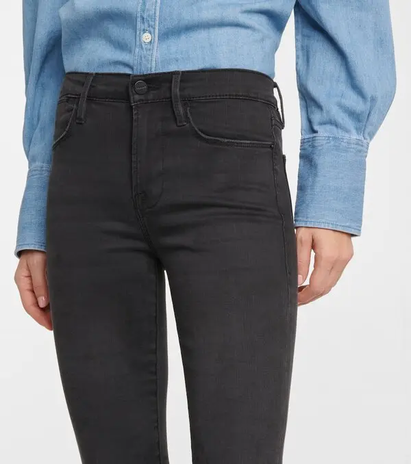 FRAME Le High Skinny Jeans - Black