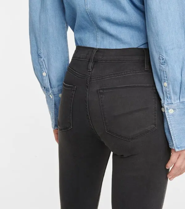 FRAME Le High Skinny Jeans - Black