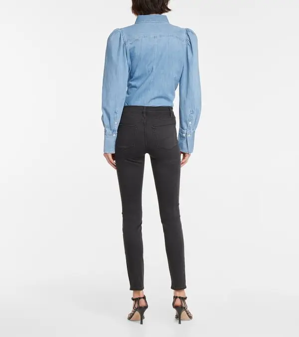 FRAME Le High Skinny Jeans - Black