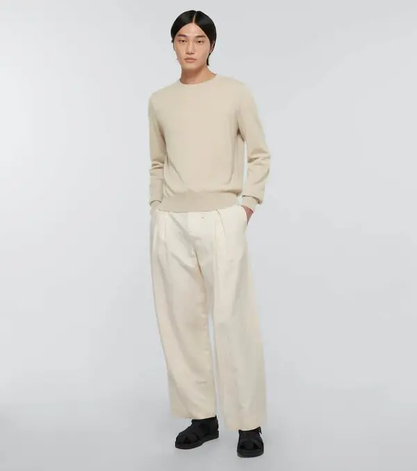 THE ROW Benji Cashmere Sweater - Beige