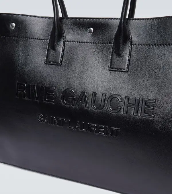 Saint Laurent Rive Gauche Leather Tote Bag