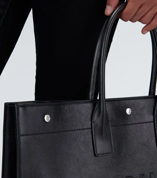 Saint Laurent Rive Gauche Leather Tote Bag