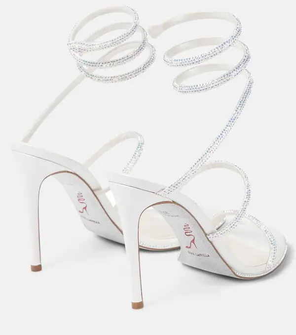Rene Caovilla Cleo Embellished Leather Sandals