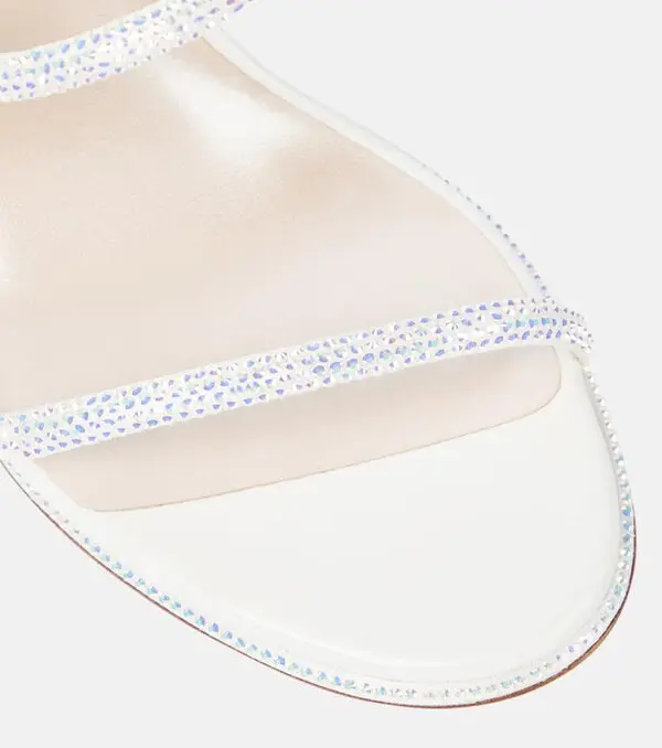 Rene Caovilla Cleo Embellished Leather Sandals