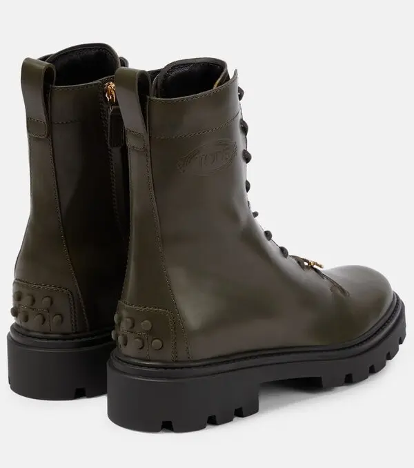 TOD'S Leather Lace-up Boots